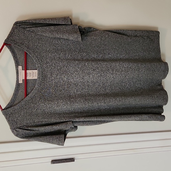 Philosophy | Tops | Philosophy Large Heathered Gray Flutter Sleeve Top ...